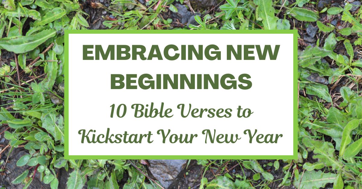Embracing New Beginnings: 10 Bible Verses to Kickstart Your New Year ...