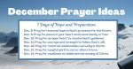 31 Prayer Ideas for the Month of December – Joyful Moments in Christ