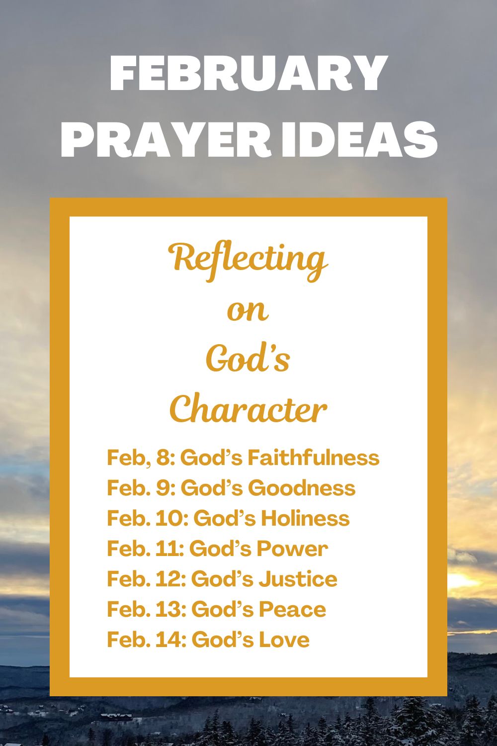 28 Prayer Ideas for the Month of February – Joyful Moments in Christ