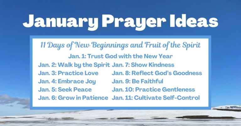 31 Prayer Ideas for the Month of January – Joyful Moments in Christ