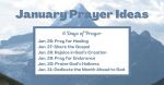 31 Prayer Ideas for the Month of January – Joyful Moments in Christ