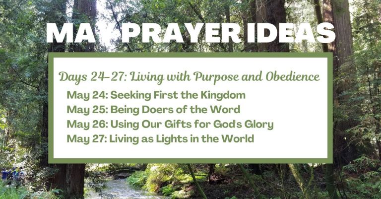 31 Prayer Ideas for the Month of May – Joyful Moments in Christ