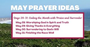 31 Prayer Ideas for the Month of May – Joyful Moments in Christ