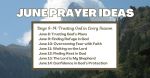 30 Prayer Ideas for the Month of June – Joyful Moments in Christ