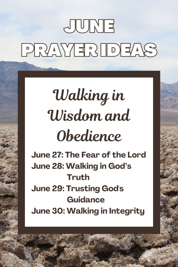 30 Prayer Ideas for the Month of June – Joyful Moments in Christ