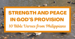 Strength and Peace in God’s Provision: 10 Bible Verses from Philippians ...