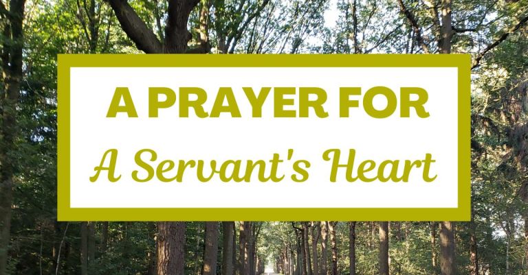 A Prayer for a Servant’s Heart – Joyful Moments in Christ