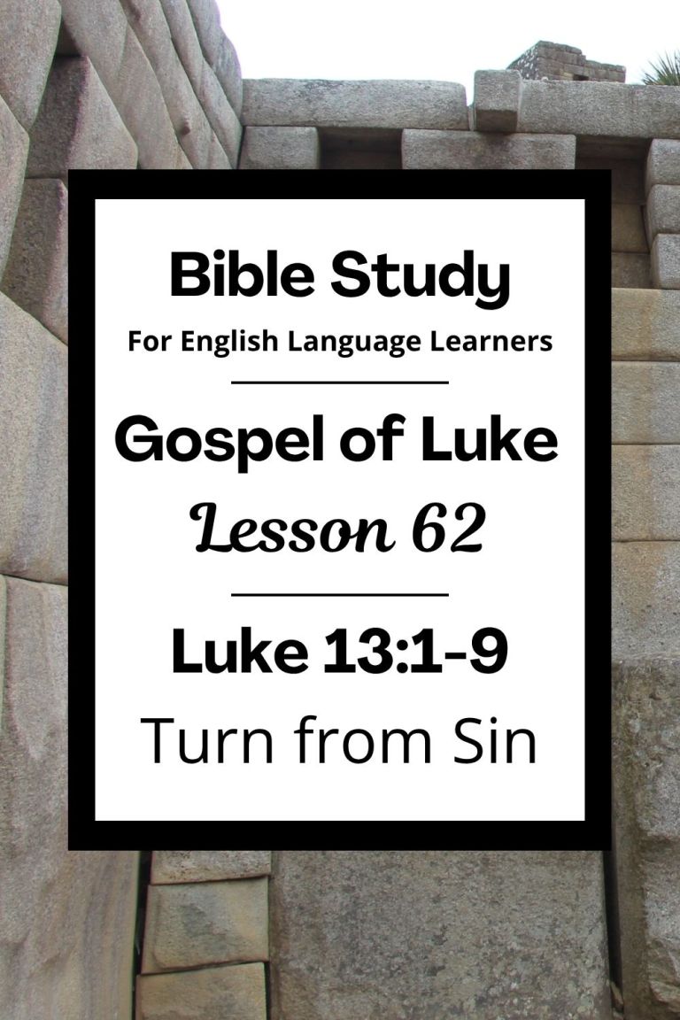 ELL Bible Study: Luke 13:1-9 — Turn from Sin – Joyful Moments in Christ