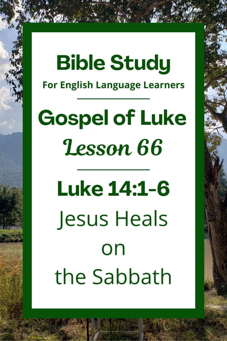 ELL Bible Study: Luke 14:1-6 — Jesus Heals on the Sabbath – Joyful ...
