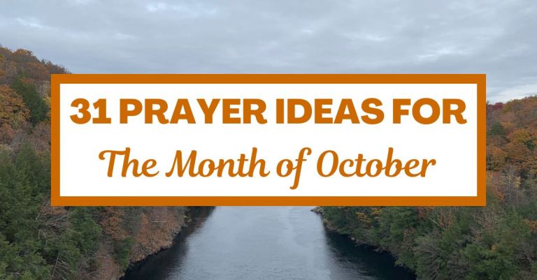 31 Prayer Ideas for the Month of October – Joyful Moments in Christ