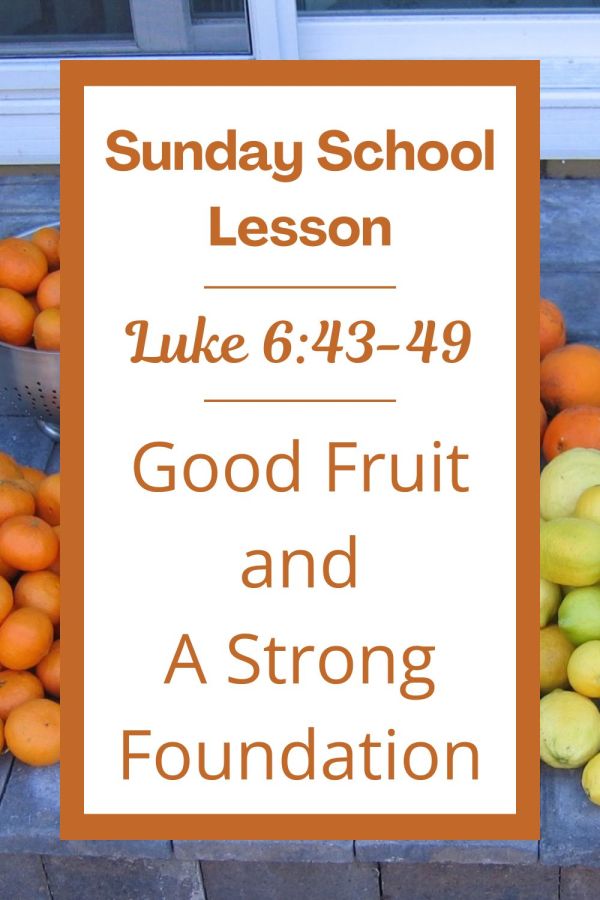 A Sunday School Lesson: Luke 6:43-49 – Joyful Moments in Christ